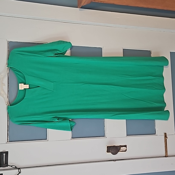 Chico's | Dresses | Chicos Green Soft Tshirt Dress | Poshmark